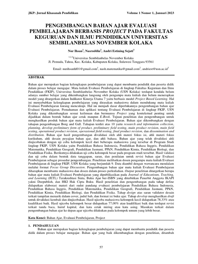 Nur Ihsan, Nasruddin, Andri | PDF