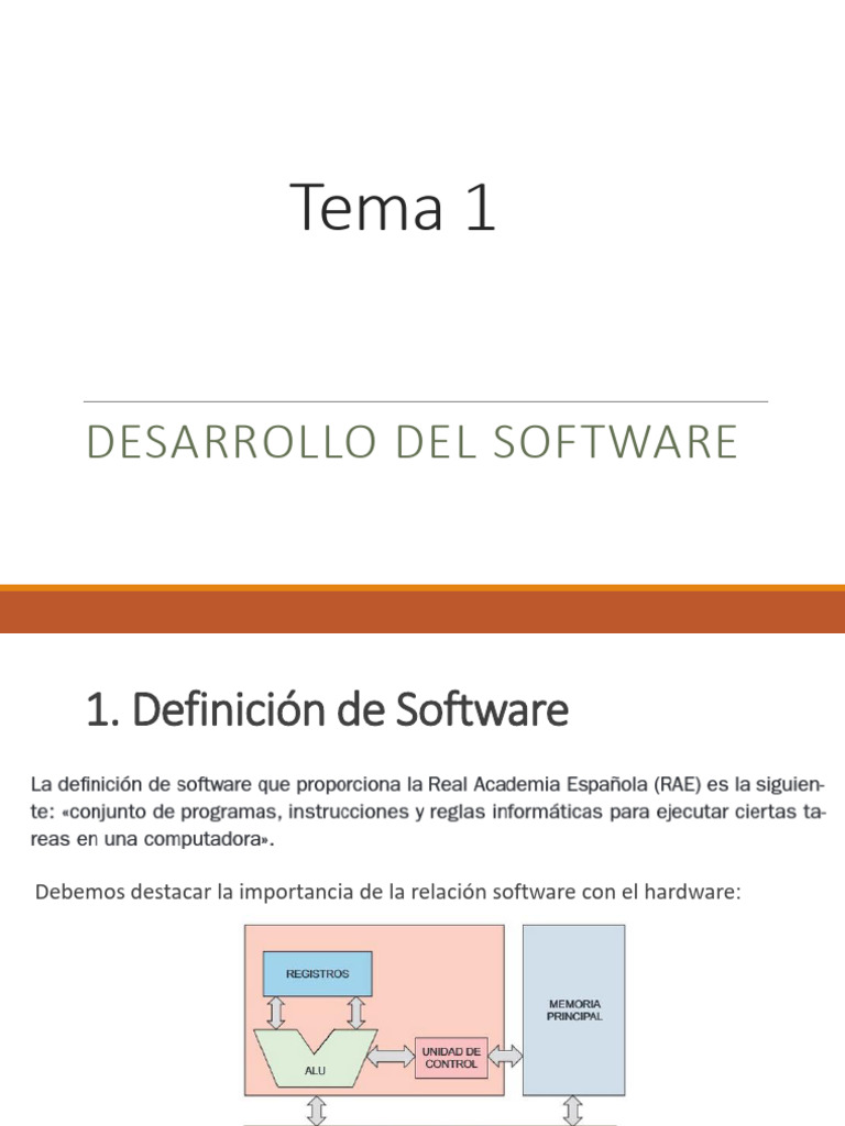 Tema 1.reconocimiento de Elementos Del Desarrollo de Software | PDF | Lenguaje de programación ...