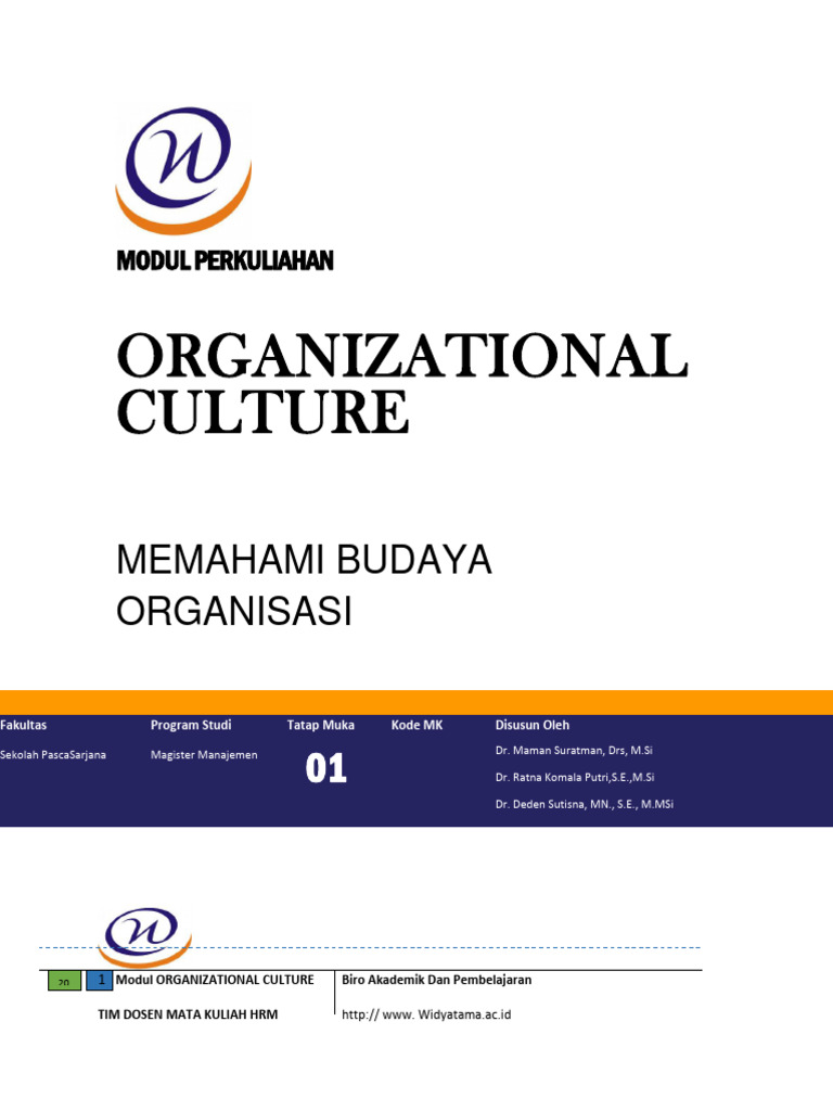 Memahami Budaya Organisasi | PDF | Karier & Perkembangan | Ilmu Sosial