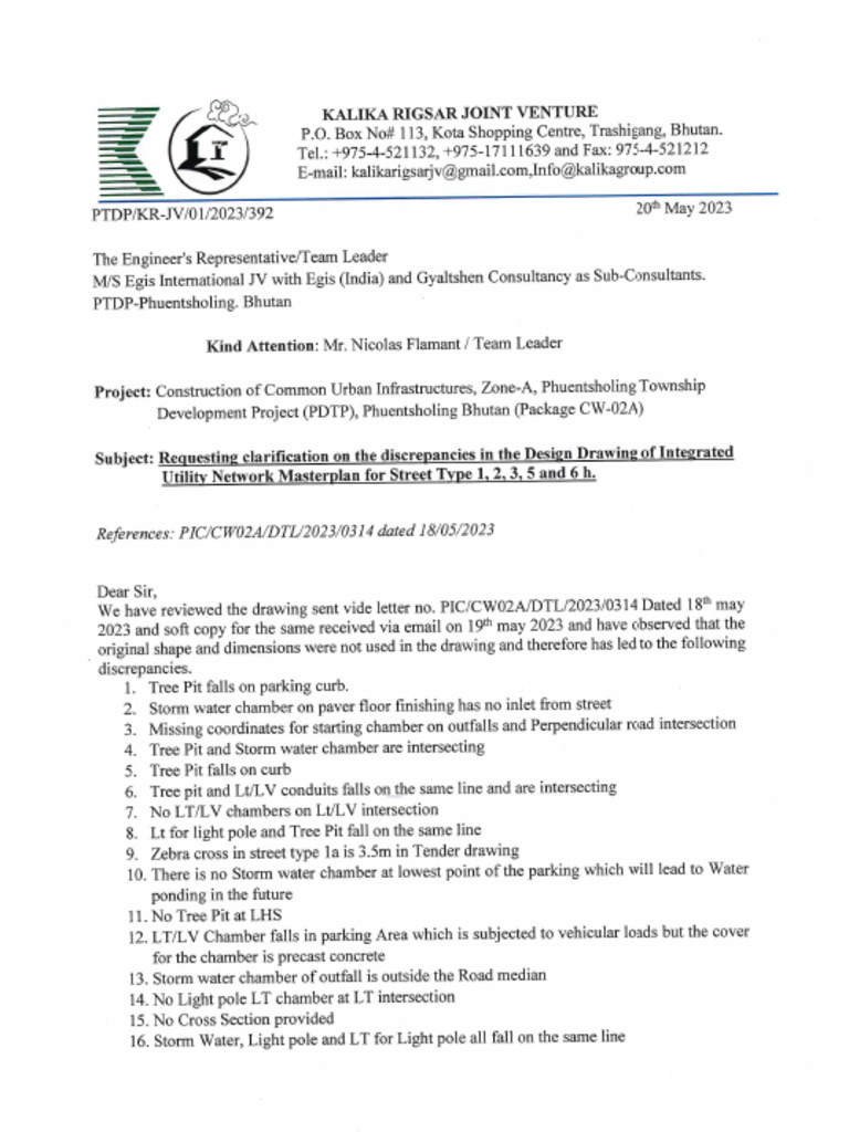 392 Requesting Clarification On The Discrepancies In The Design Drawing