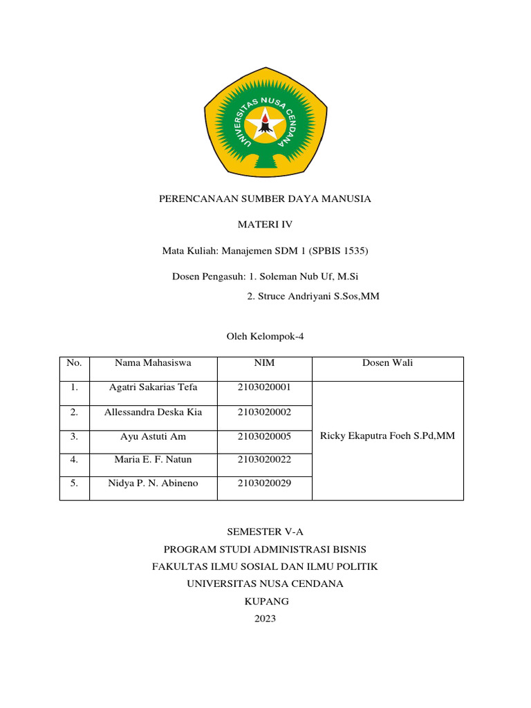 MAKALAH KEL 4 SDM | PDF