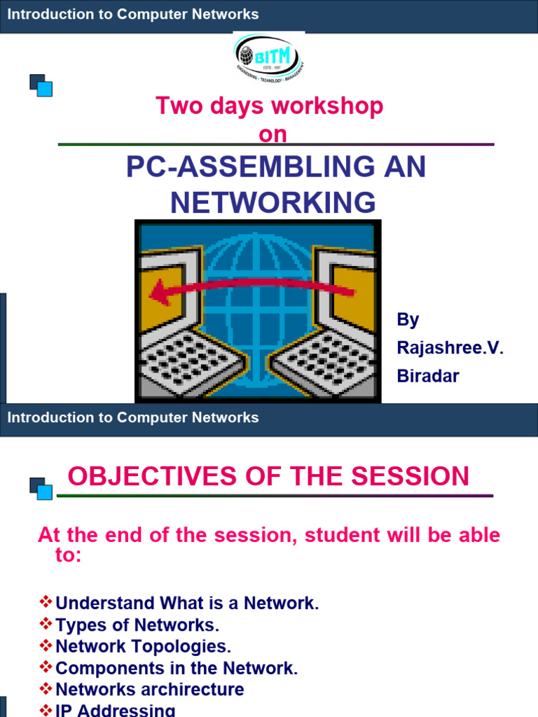 PC Assembling Workshop | PDF | Computer Network | Network Topology
