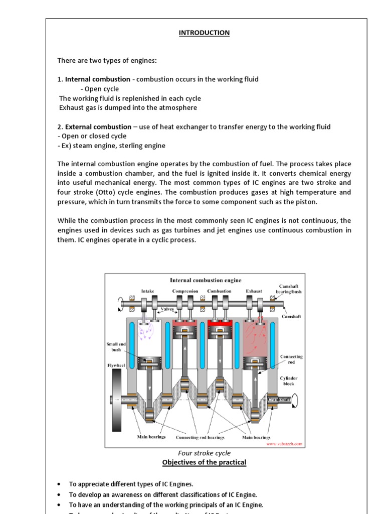 Thermodynamics Internal Combustion Engine Pdf Technology