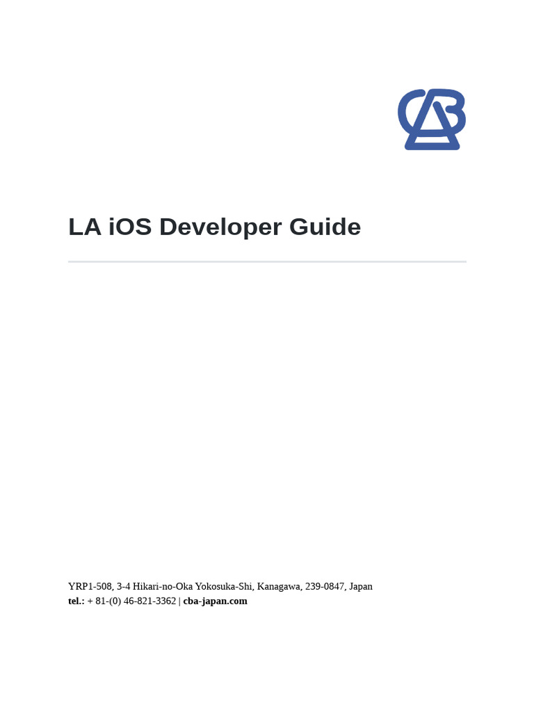 LA iOS Developer Guide | PDF | Library (Computing) | Swift (Programming Language)