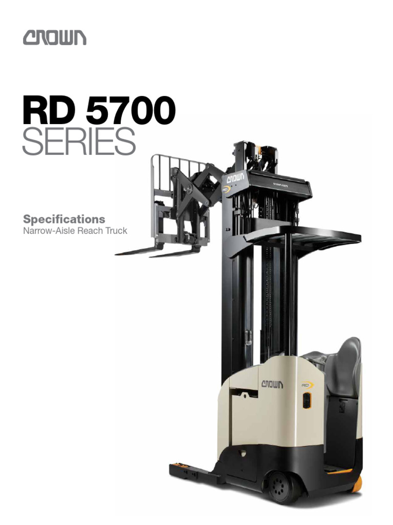 RD 5700 Specifications | PDF | Elevator | Forklift