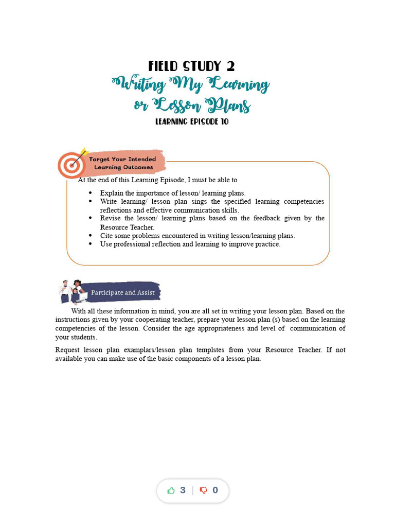 Field Study 2 Episode 10 Complete - Compress | PDF | Lesson Plan | Learning