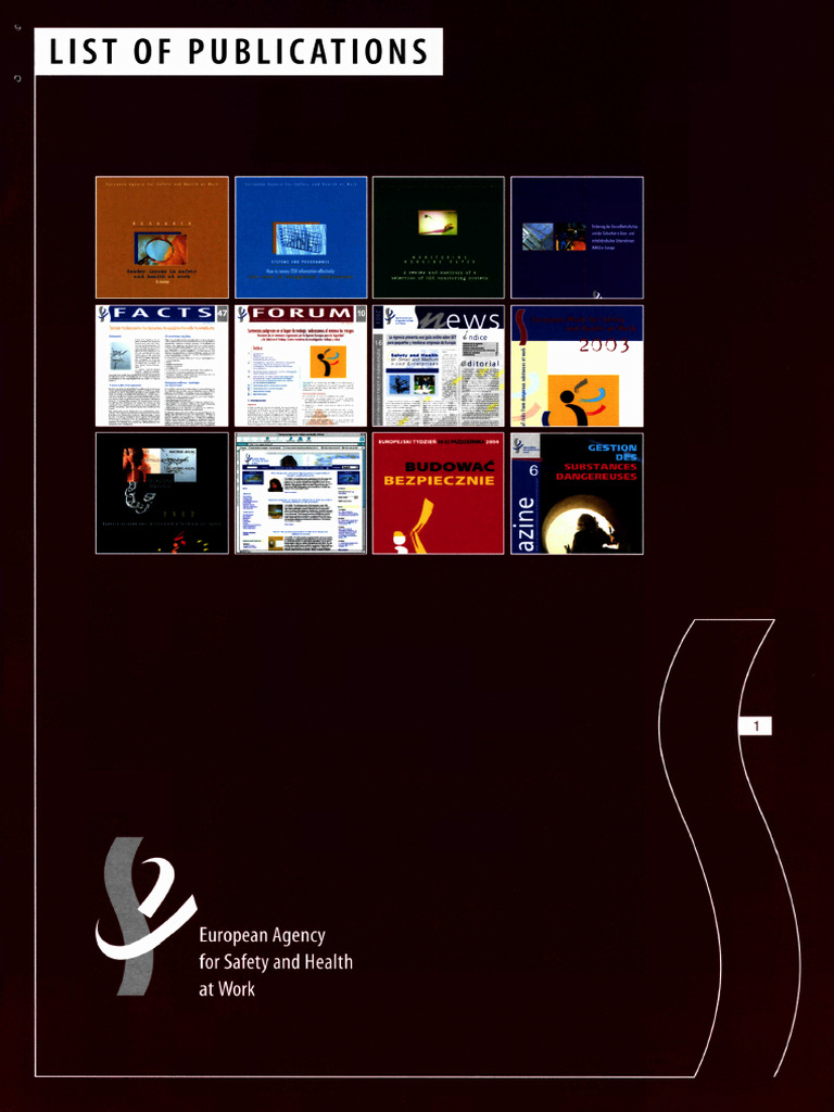 European Safety and Health Publications | PDF | Occupational Safety And ...