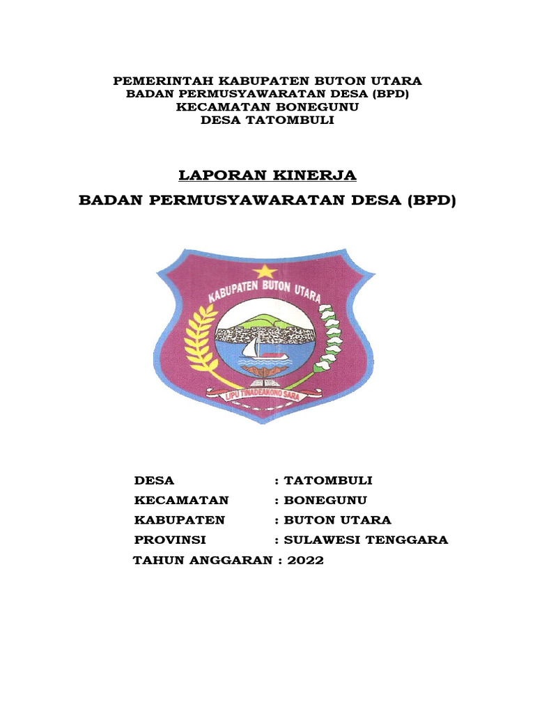 Laporan BPD Tahun 2022 | PDF