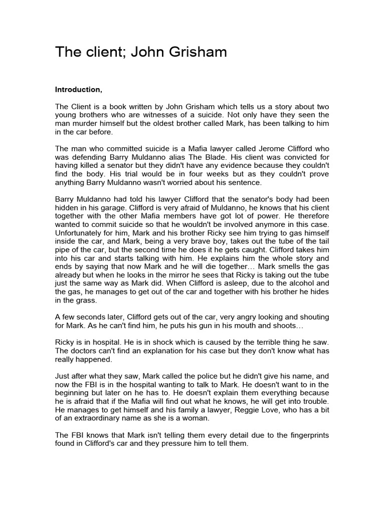 The Client Summary | PDF