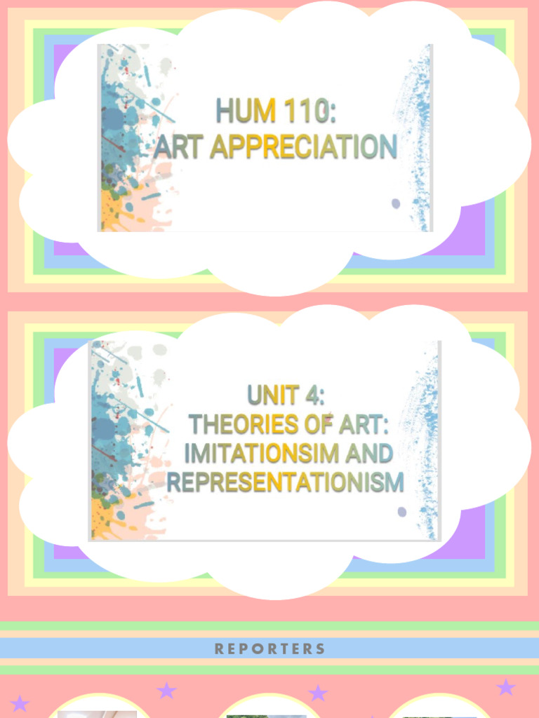 Hum 11o Art Appreciation Unit 4 | PDF | Plato | Paintings