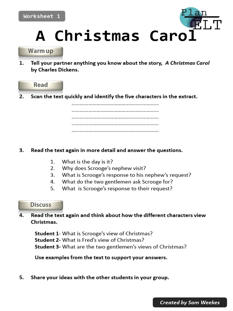 A Christmas Carol | PDF | A Christmas Carol | Ebenezer Scrooge