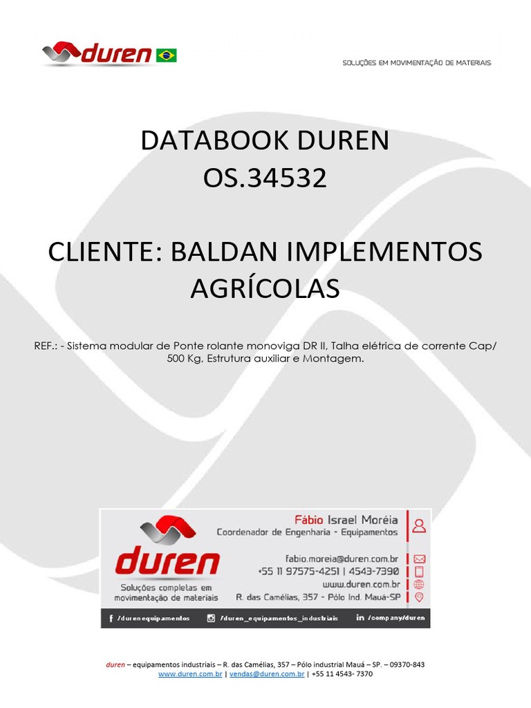 Data Book Baldan Os.34532 | PDF