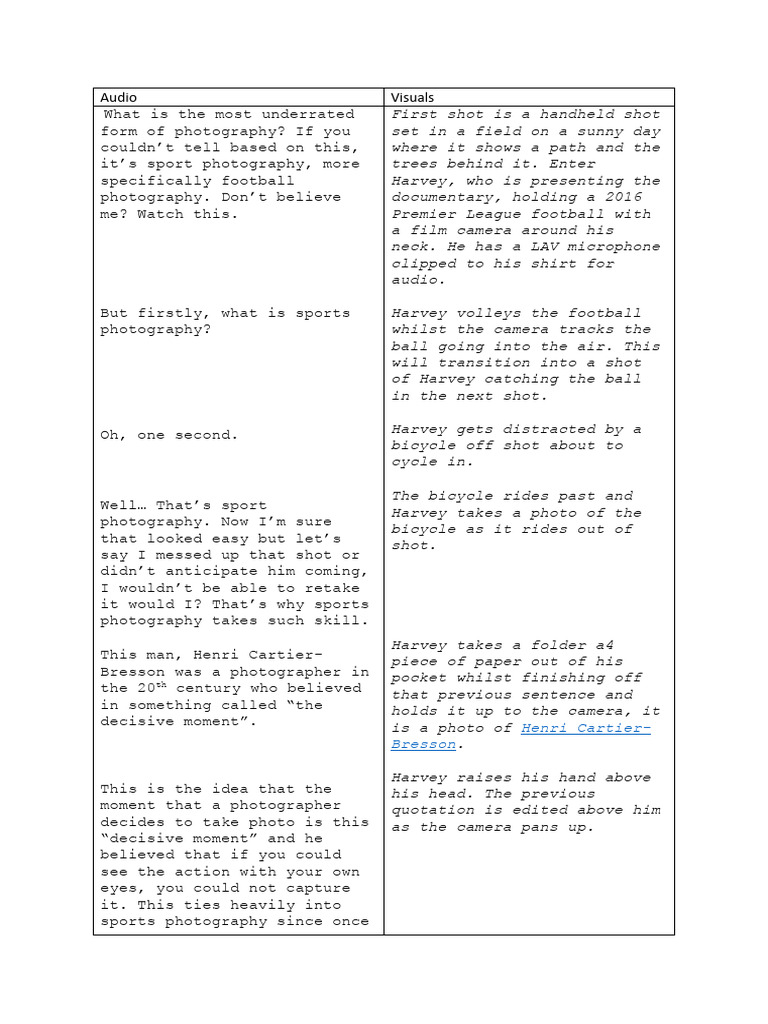 Av Script | PDF | Camera | Shutter Speed