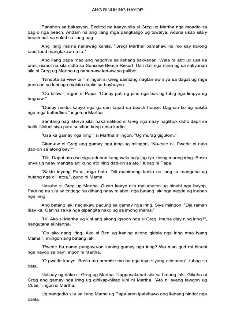 Ang Binuhing Hayop | PDF