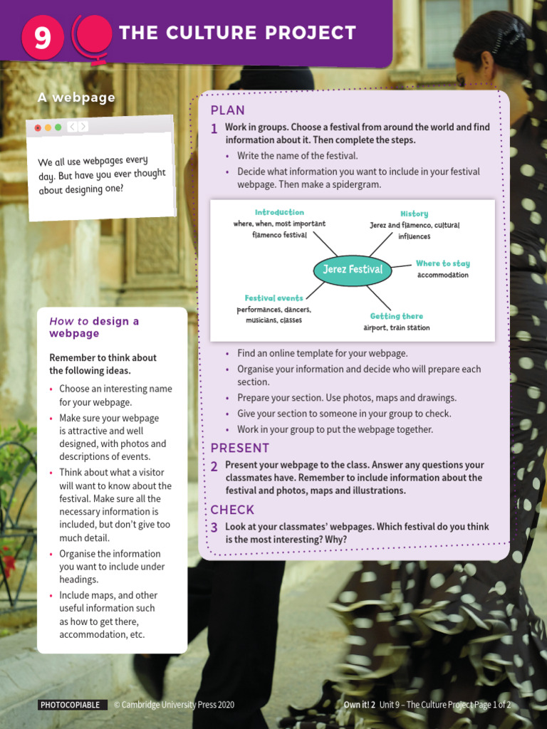 OWN IT 2 - Culture - Project - Unit9 | PDF