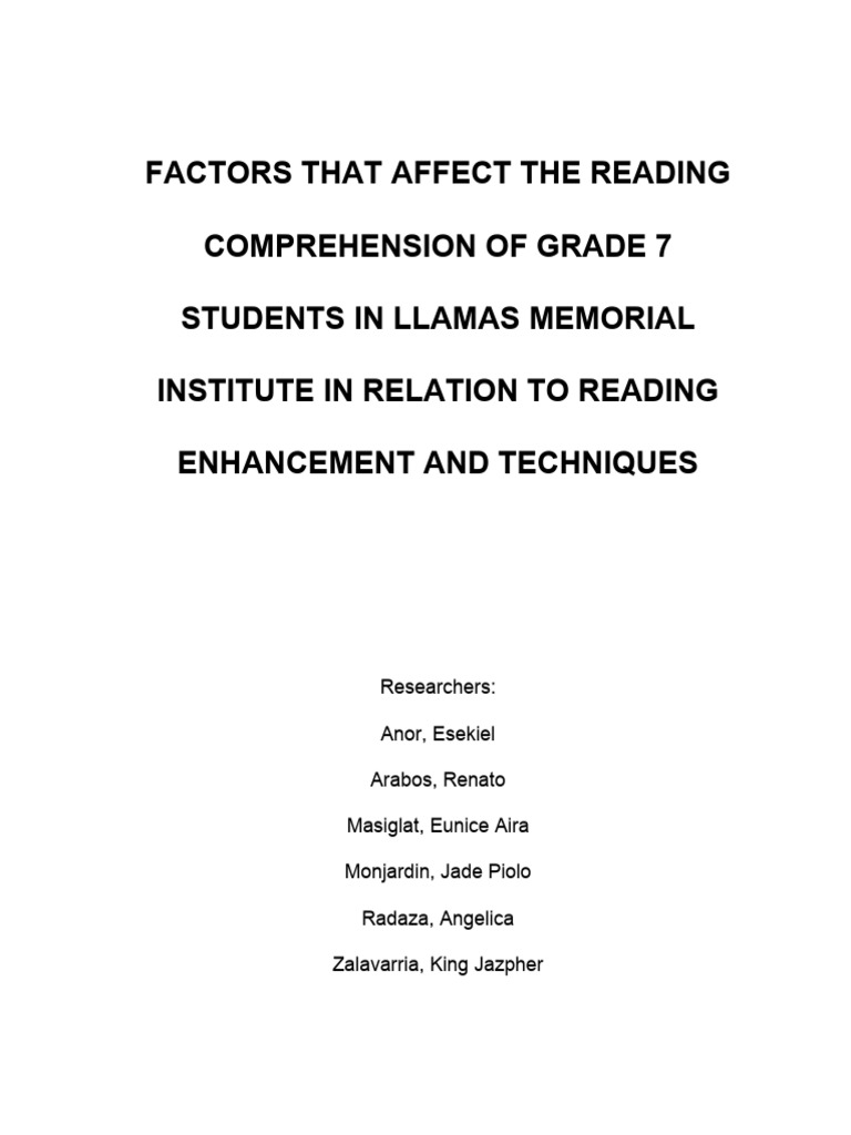 Reading Comprehension | PDF | Reading Comprehension | Speed Reading