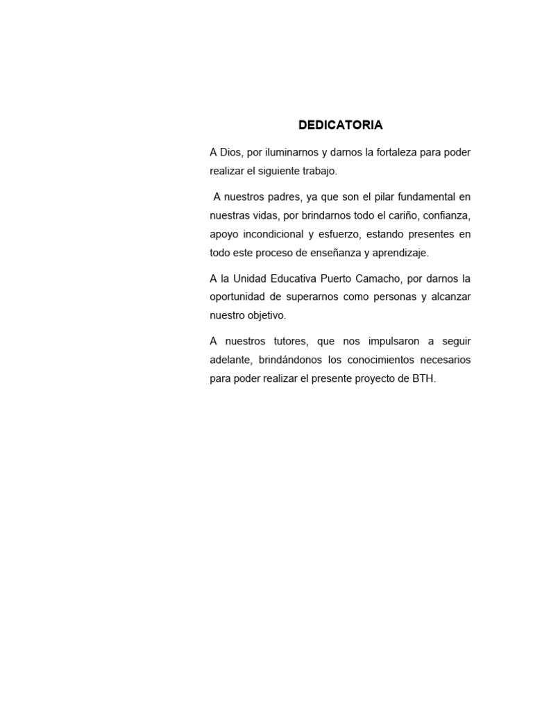 Dedicatoria - Docx of | PDF | Word Press | Red mundial