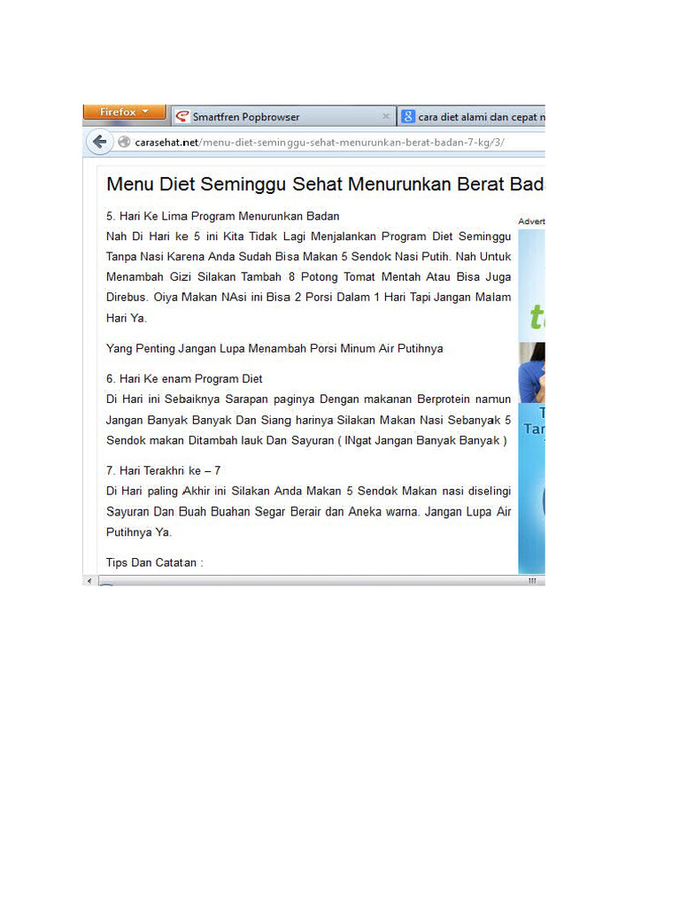 Tips Diet | PDF