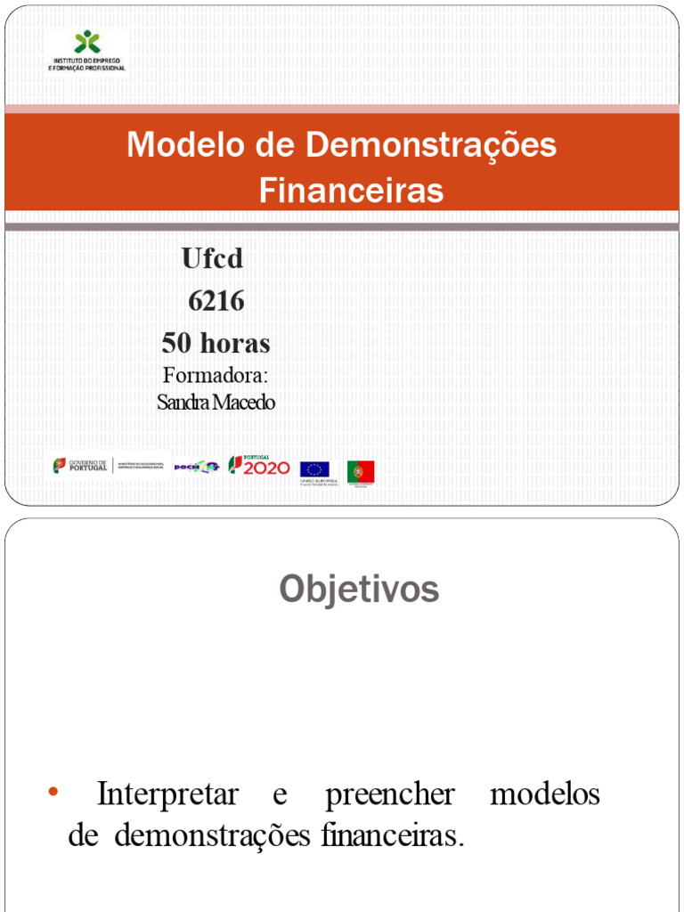 Ufcd 6216 Demonstraoes Financeiras 13-10-2021 | PDF | Balancete | Fluxo ...