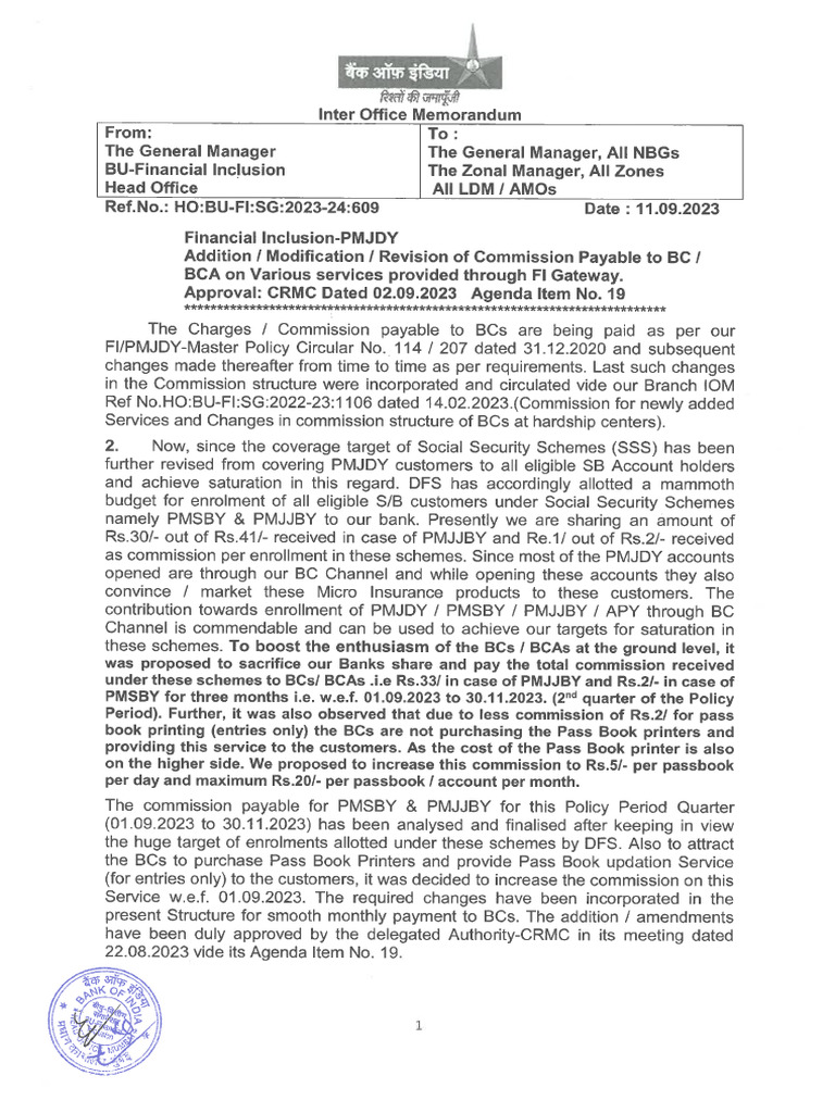 Revised BC Commission IOM 11 09 2023 | PDF