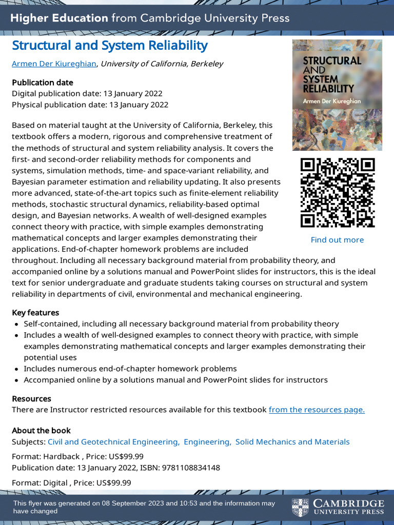 Structural and System Reliability | PDF | Reliability Engineering | Mathematical Optimization