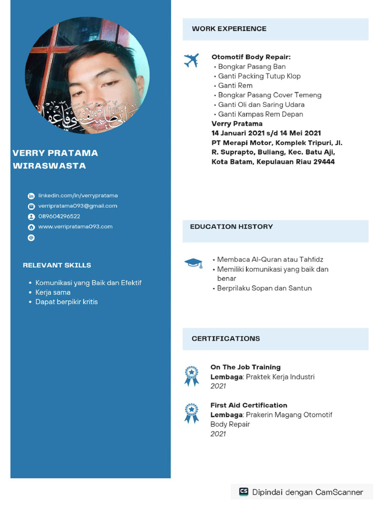CV Verry Pratama | PDF