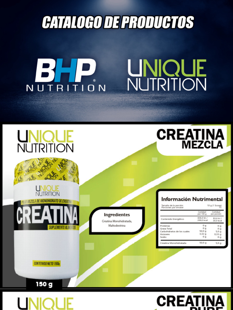 Catalogo BHP Nutrition 2023 | PDF | Arginina | Biomoléculas