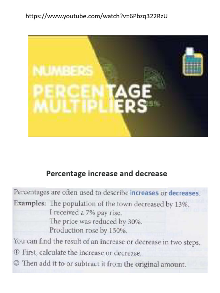 Percentage Change | PDF | Percentage | Economies