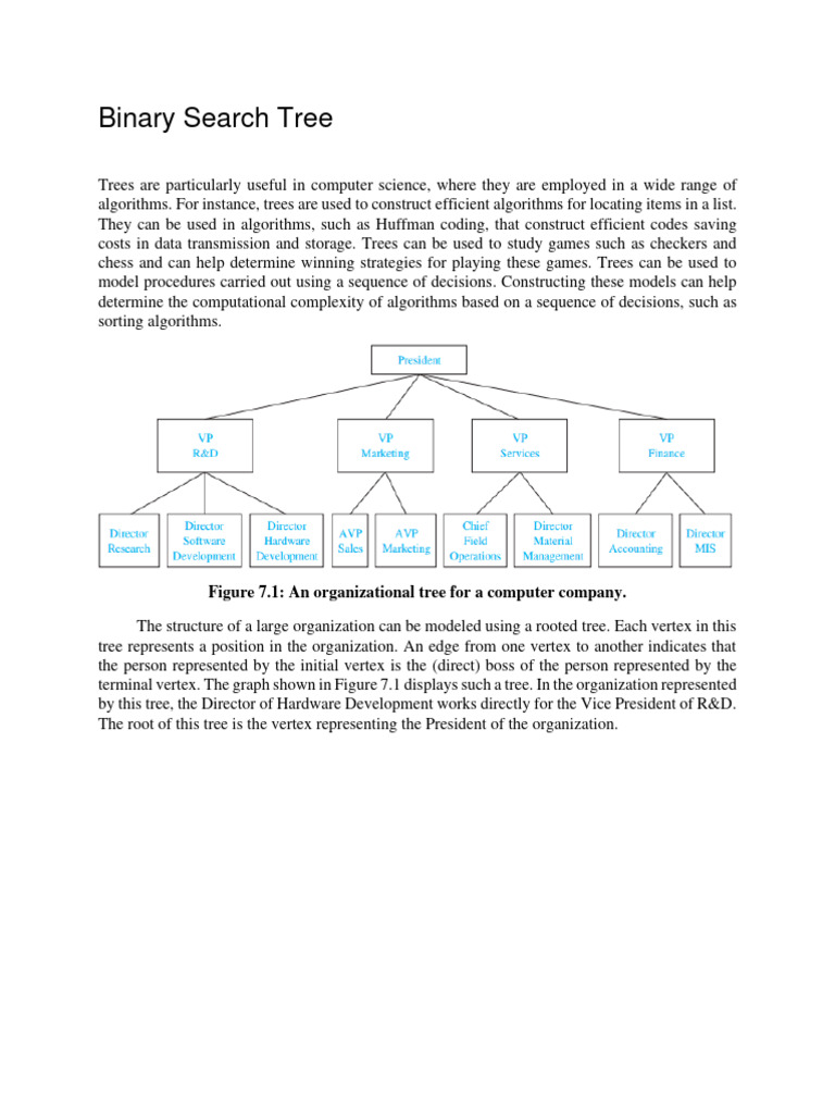 Chapter-7. Binary Search Tree | PDF | Vertex (Graph Theory) | Computer Programming