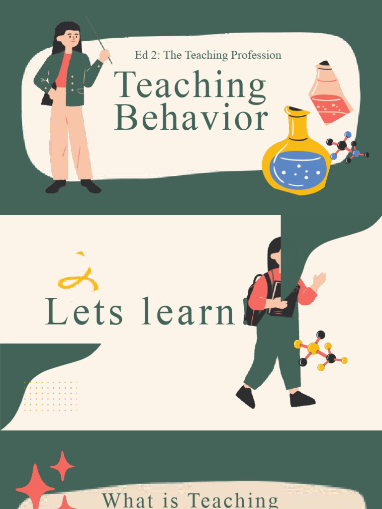 Teaching Behavior | PDF | Teachers | Behavior