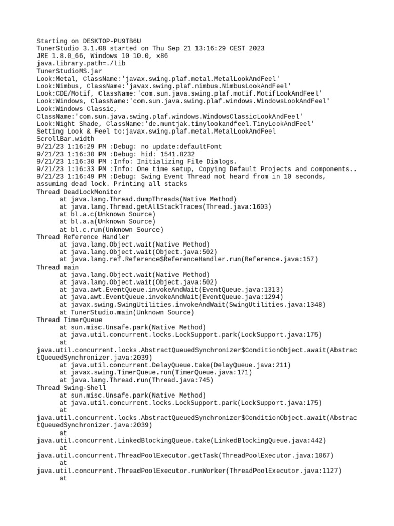 Tuner Studio App Debug | PDF | Java (Programming Language) | Mobile App