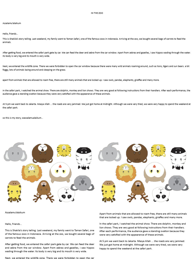 In The Zoo Pdf Organisms