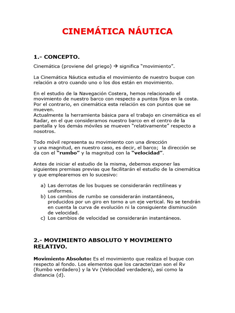 Cinemã Tica Nã Utica | PDF | Cinemática | Velocidad