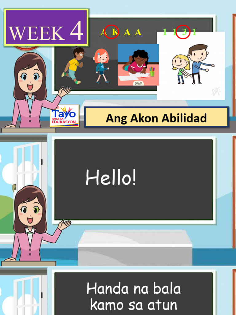 Kindergarten, Quarter 1, WEEK-4 | PDF