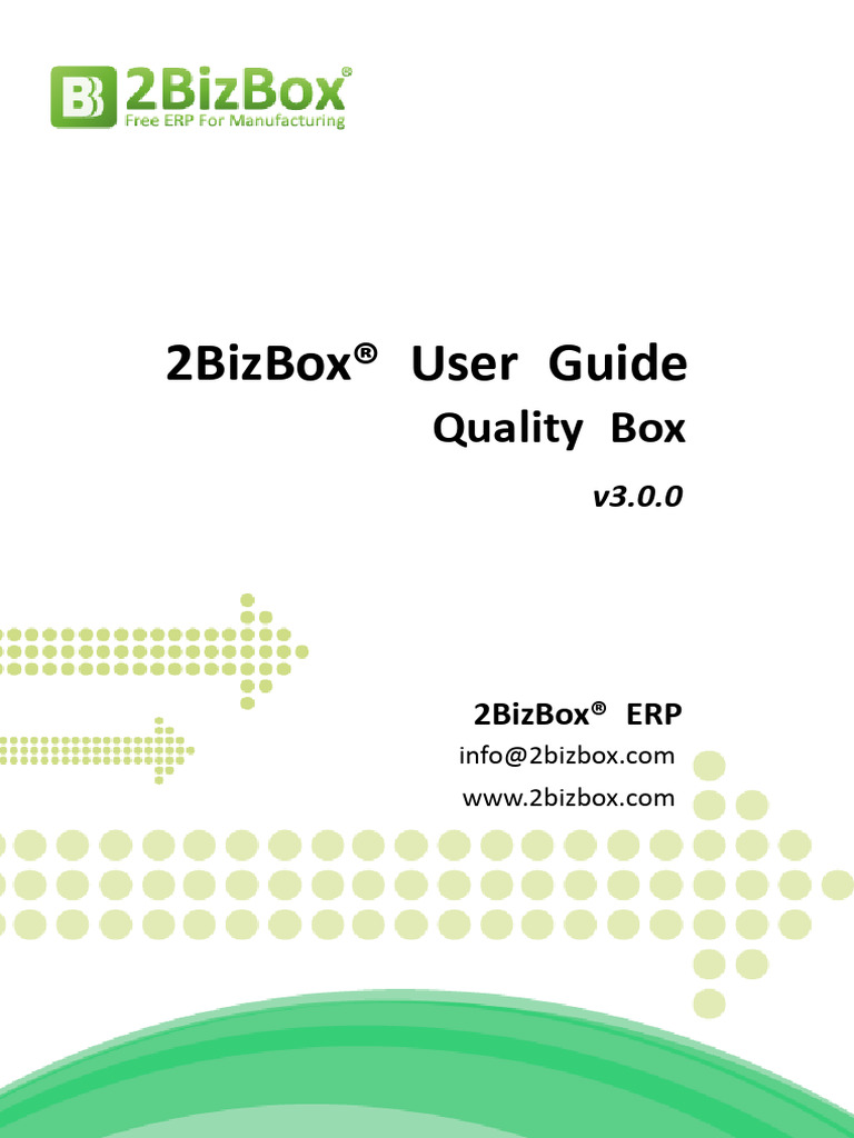 2bizbox User Guide Quality Box v3.0.0 | PDF | Button (Computing) | Computer Keyboard