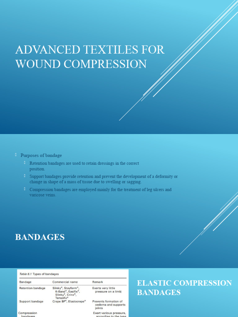 Advanced Textiles For Wound Compression 1 | PDF | Vein | Edema