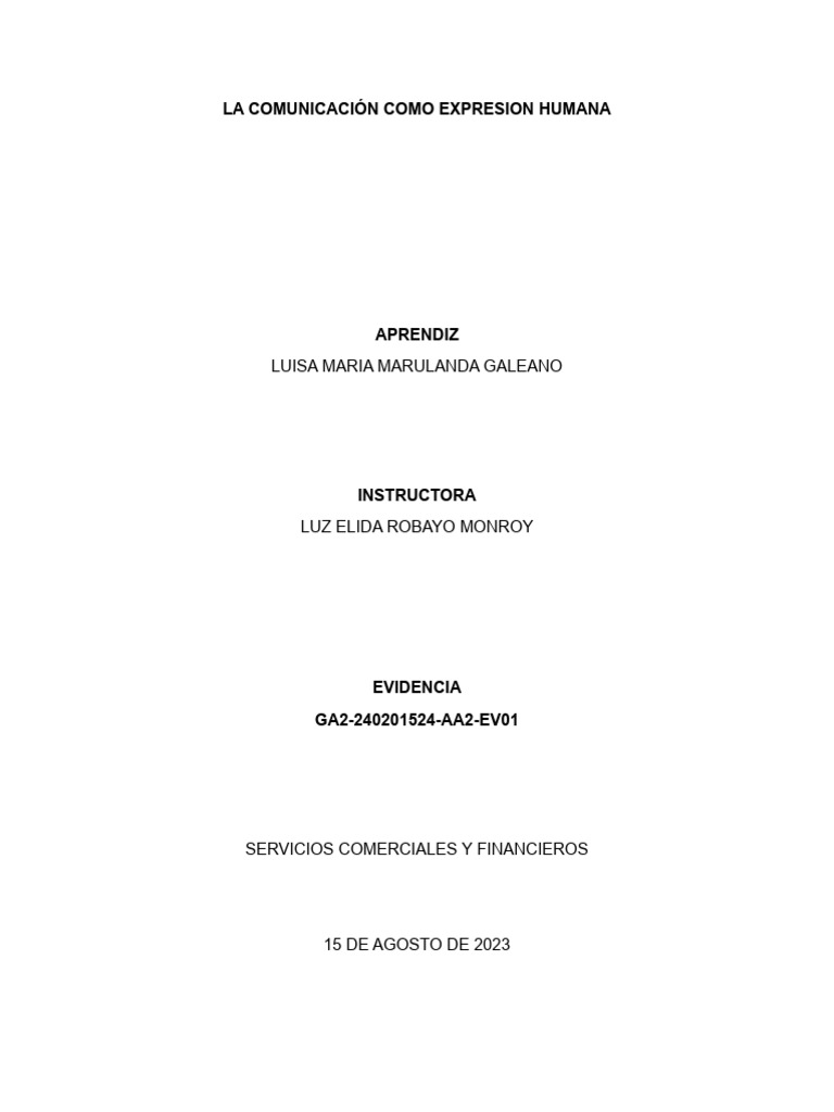 La Comunicación Como Expresion Humana | PDF