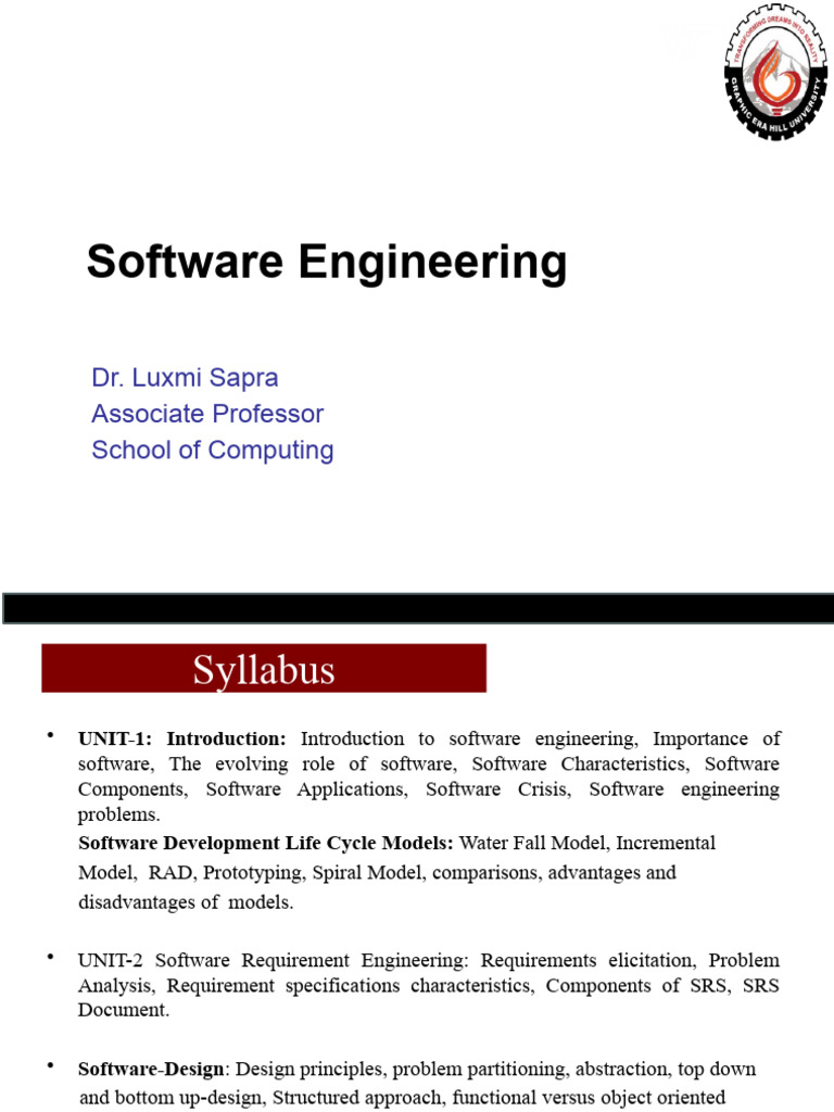 BCA Software Engineering 1-5 Unit | PDF | Use Case | Software Testing