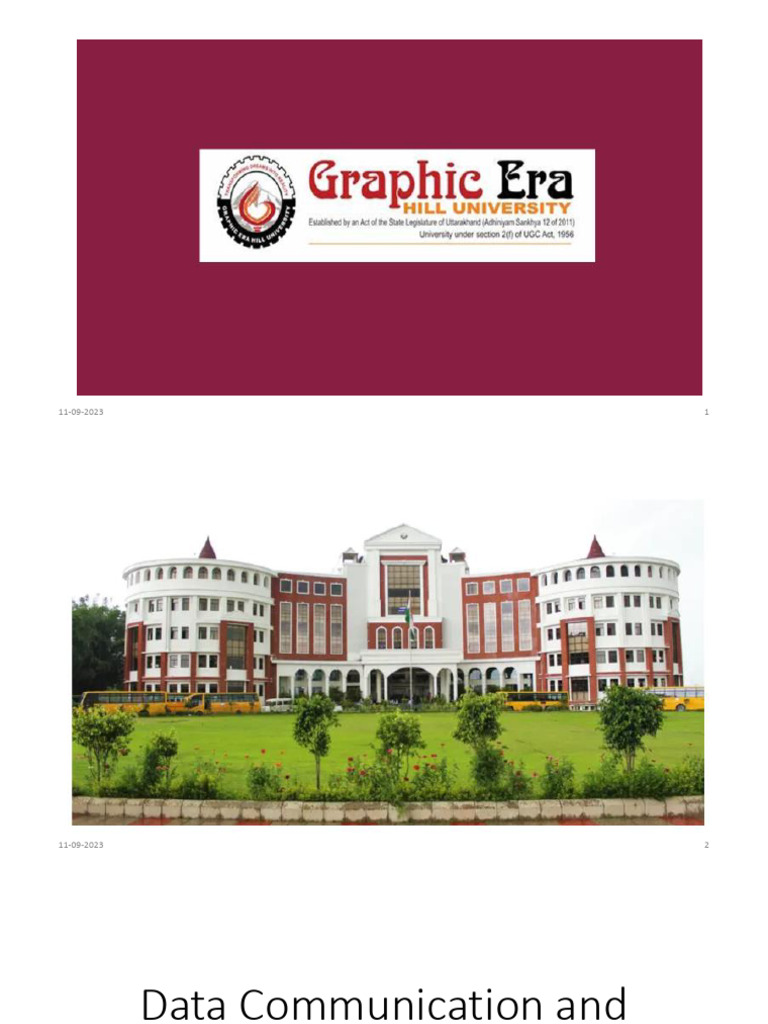 Unit 1,Data Communication and computer network | PDF | Computer Network ...