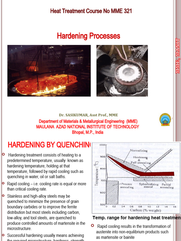 Lecture 12 - Hardening Methods | PDF | Steel | Heat Treating