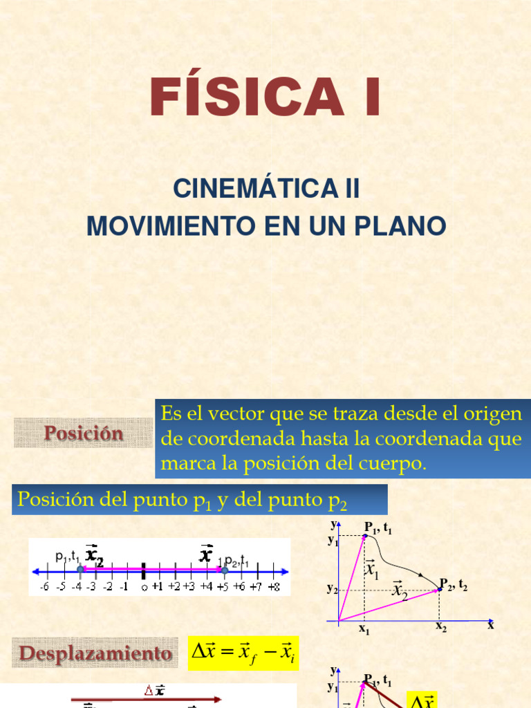 5.1 - Cinemática II-movimiento en Un Plano | PDF | Aceleración | Mecanica clasica
