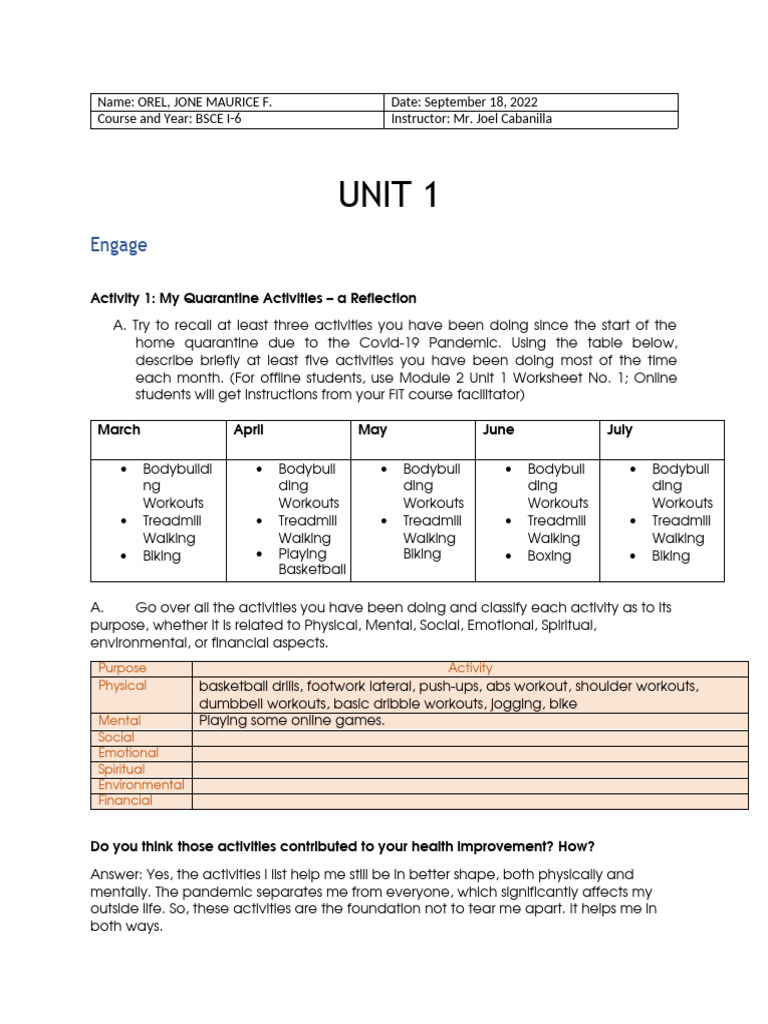 Esguerra Module 2 Fit | PDF | Physical Exercise | Physical Fitness
