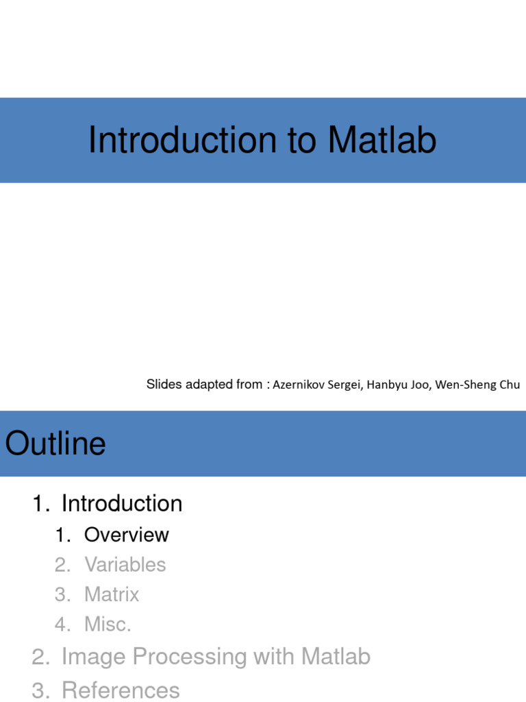Matlab Slides Pdf Matrix Mathematics Parameter Computer Programming