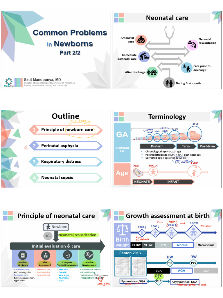 02 CommonNBproblems 2 Handout | PDF | Respiratory Diseases | Prenatal ...