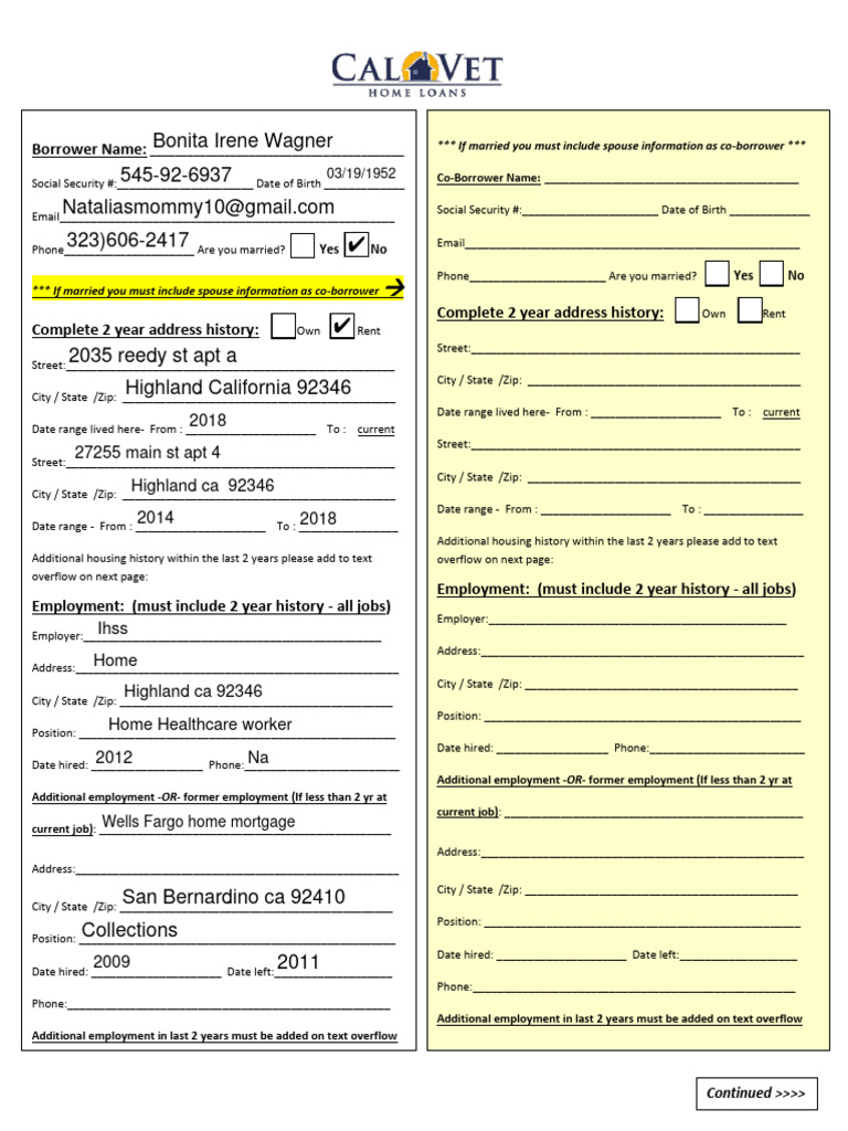 Mortgage Loan Application Form | PDF | Loans | Personal Finance