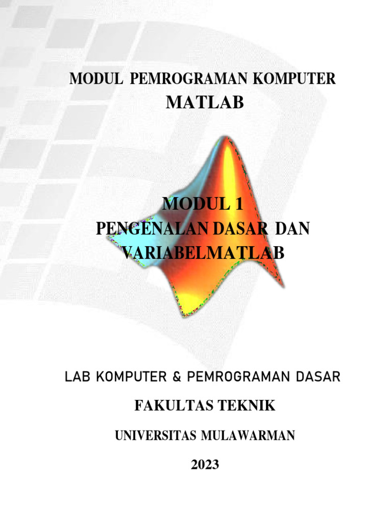 Modul I Matlab Pengenalan Dan Dasar Matlab | PDF