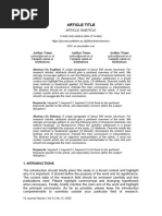 Mdpi Article Template | PDF | Theorem | Informed Consent