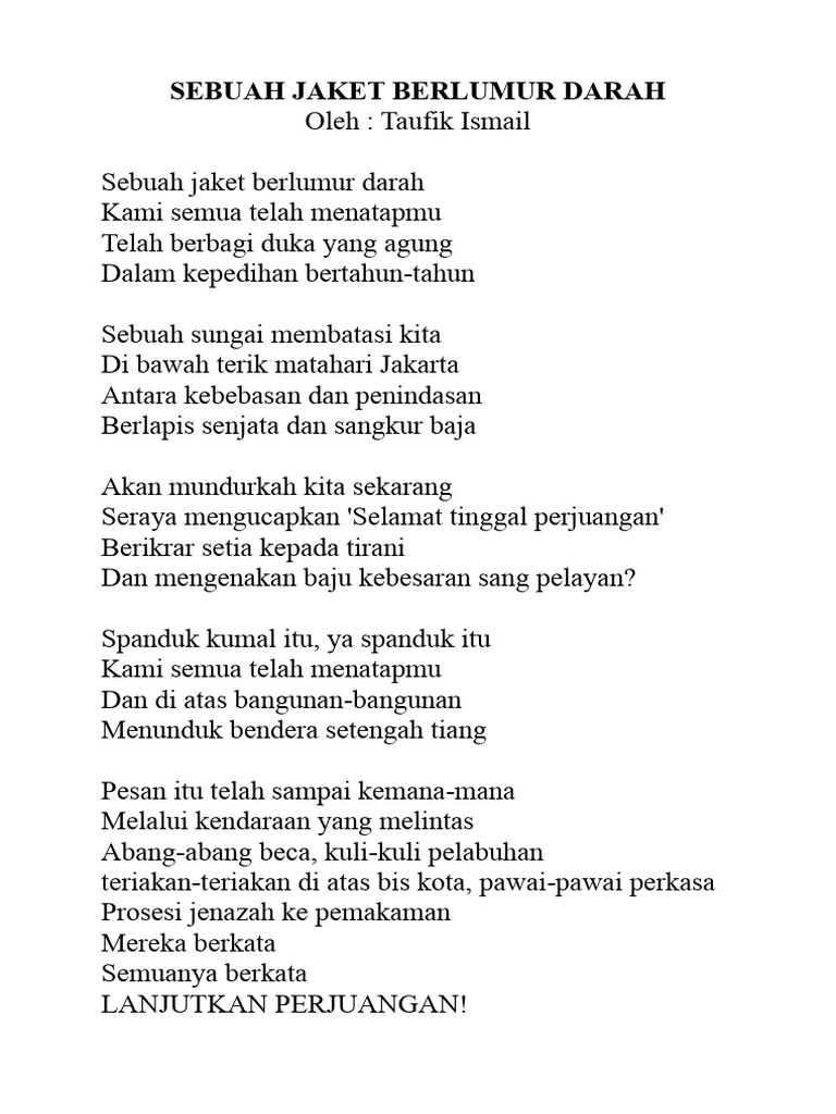 Sebuah Jaket Berlumur Darah | PDF