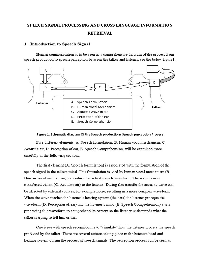 Speech Signal Processing and Cross Language Information Retrieval | PDF ... Speech Signal Processing and Cross Language Information Retrieval | PDF ...