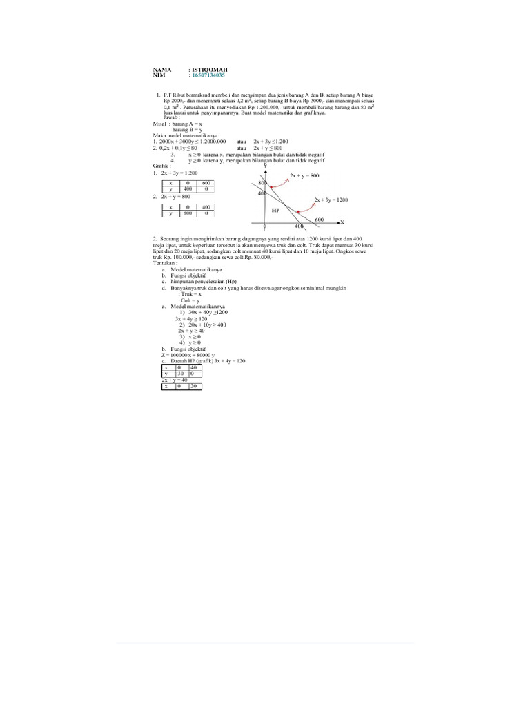 Program Linier PDF | PDF